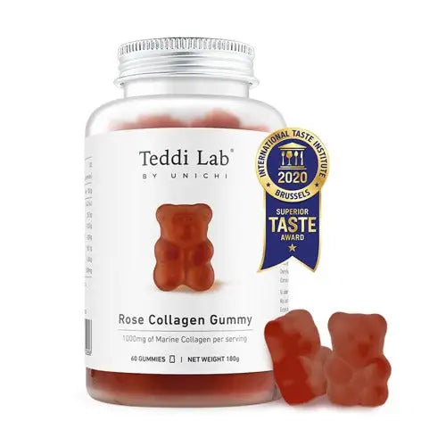 Teddi Lab by Unichi Rose Collagen Gummy 60 Gummies -XDaySale